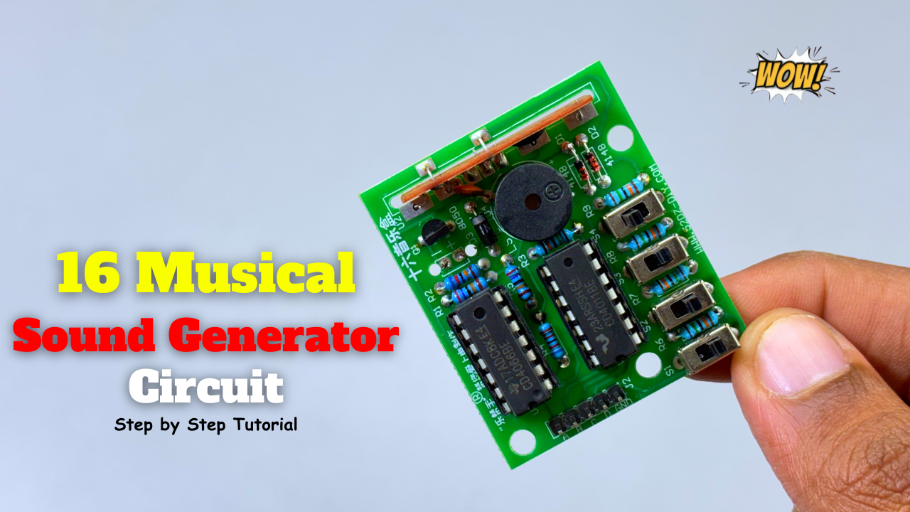 DIY Music Generator with 16 Different Sounds! - DIY Electrix